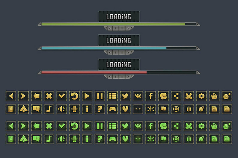 Top Down Tank 2D Kit by Free Game Assets (GUI, Sprite, Tilesets)