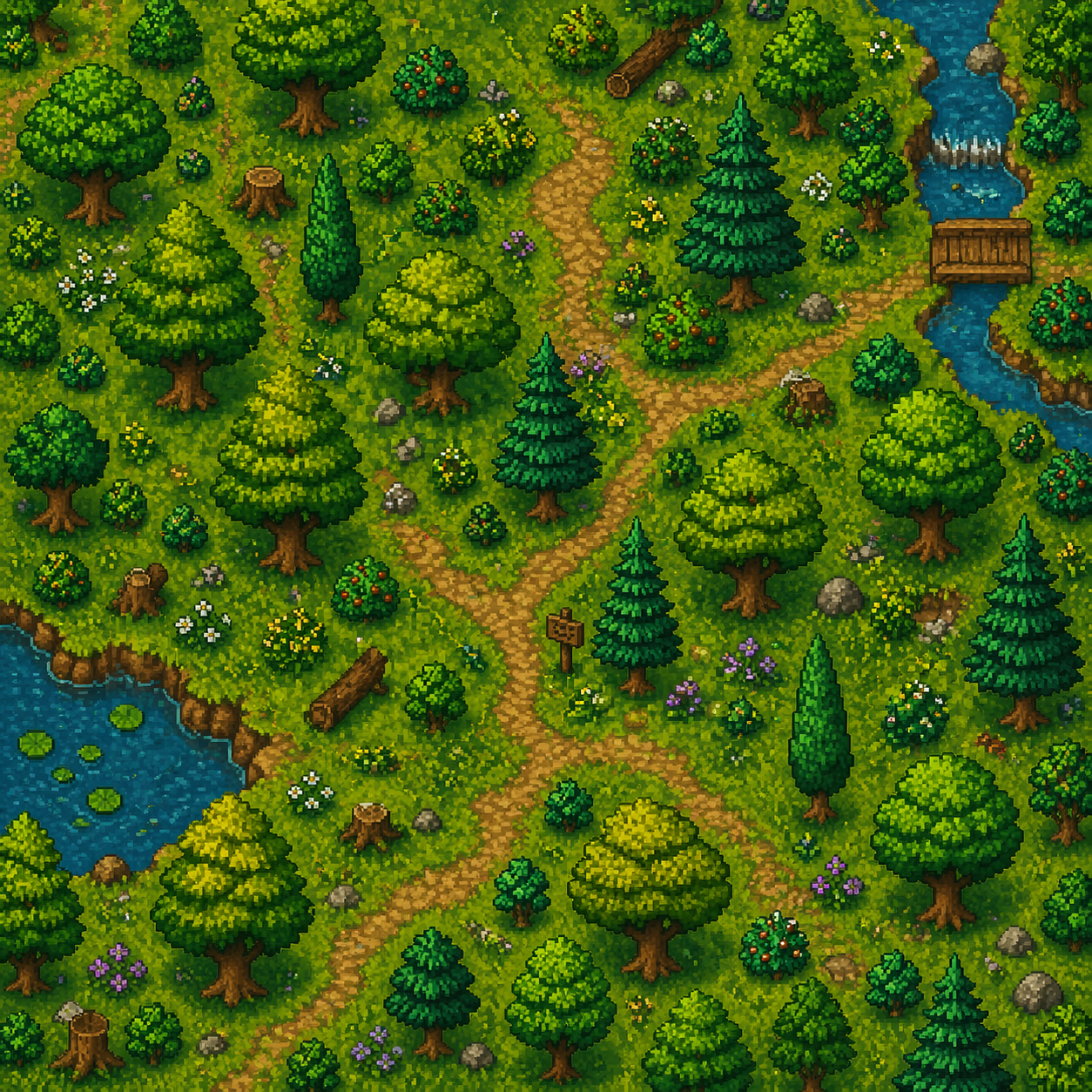 Pixel Art Trees by Joao9396