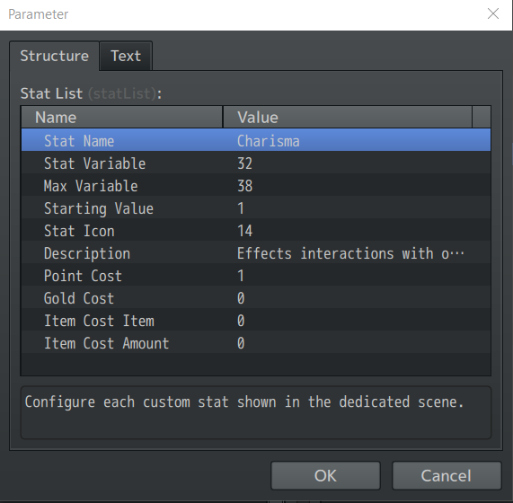 RPG Maker MZ Custom Stat Menu System by SLYRAIN GAMES SRG