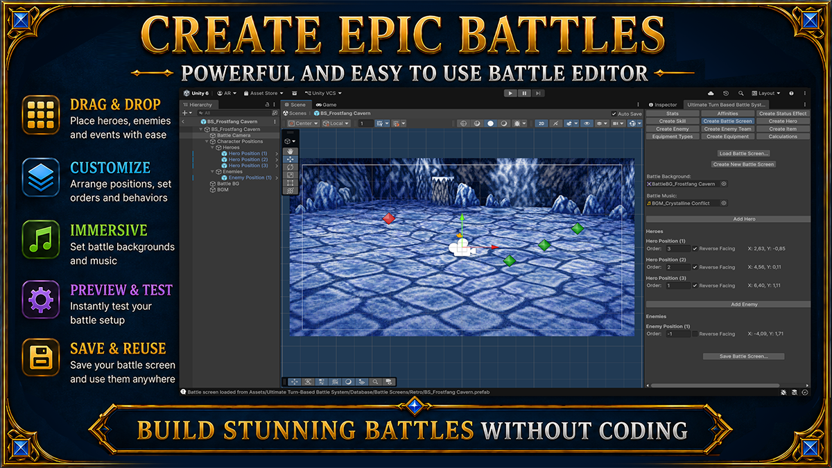 Ultimate Turn-Based Battle System for Unity by Arktentrion