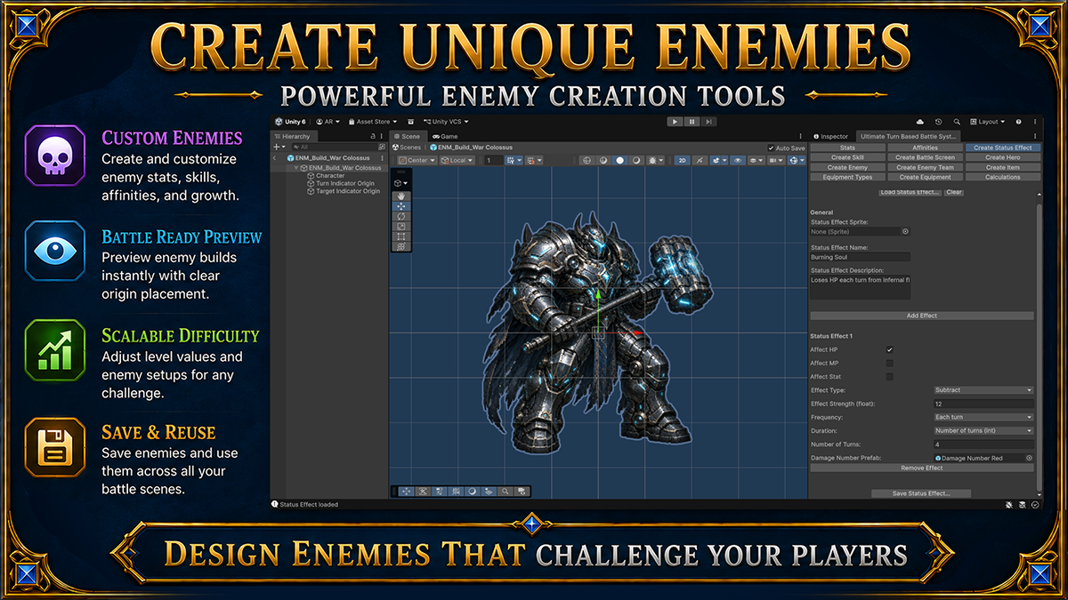 Ultimate Turn-Based Battle System for Unity by Arktentrion