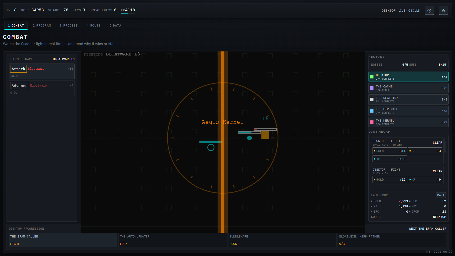 New Screenshot for a New UI - Autonomous Hero by LoneDesigner