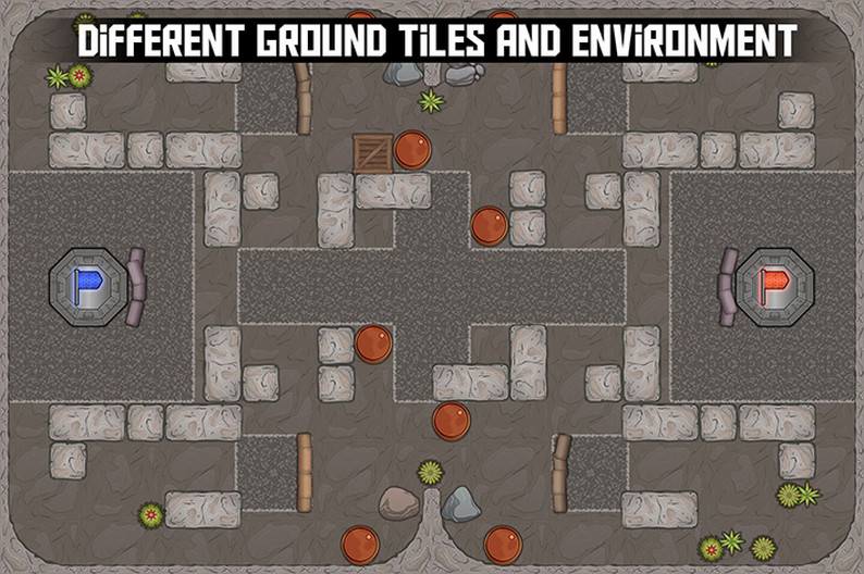 Top Down Battle Location for 2D Game by Free Game Assets (GUI, Sprite ...