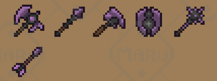 Update & Promo – Fantasy Weapons Shadows Pack 16×16 - Fantasy Weapons ...