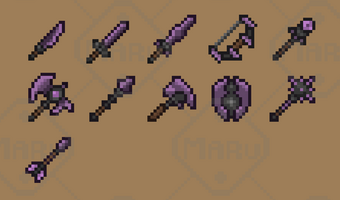 Update & Promo – Fantasy Weapons Shadows Pack 16×16 - Fantasy Weapons ...