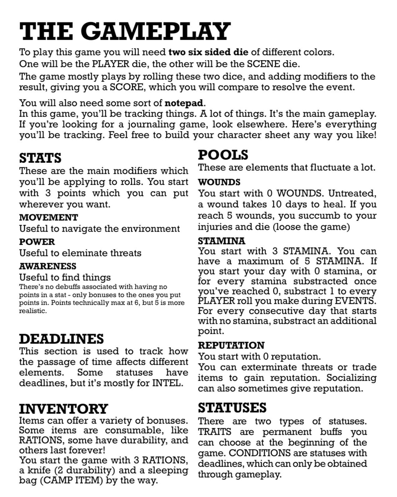 MOBILE CHARACTER SHEET UPDATE! - USPIN z HUNTER by Knifex Skelenby