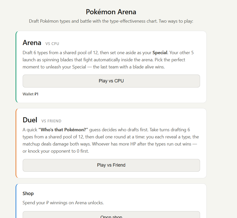Pokémon Arena by eggieflip