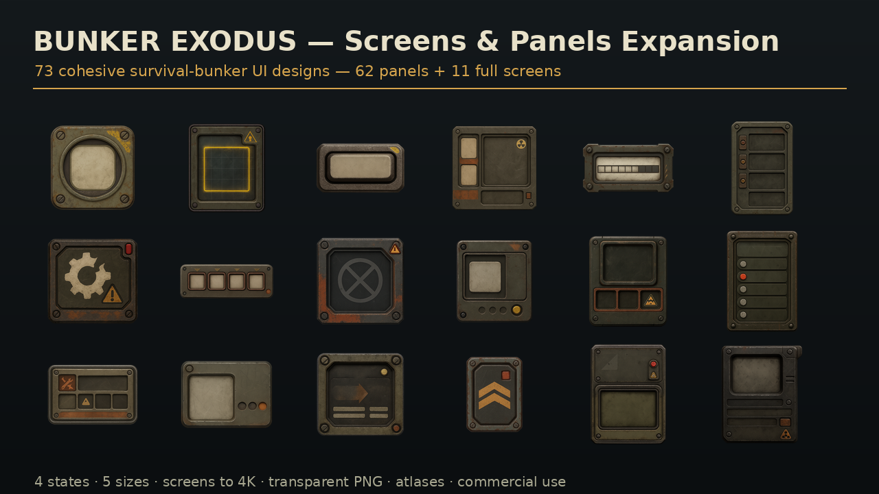 Bunker Exodus — Screens & Panels Expansion - Bunker Exodus — Screens ...
