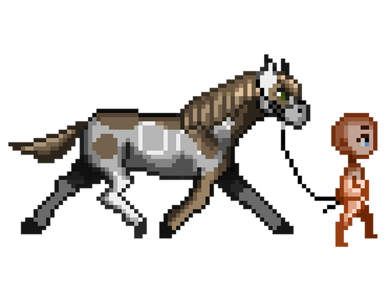 Horse Sprite With Rider Asset Pack by Onfe