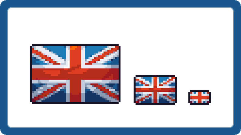 Pixel Art Flags of The World by Reff Pixels