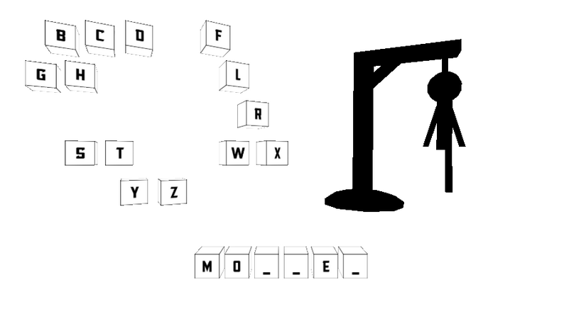 Hangman - A Simple 3D Hangman game by Imre Barta