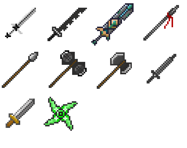 New Update: Free Weapon Pack V1.1 - [CONSTANT UPDATE] 32x32 Free Pixel ...
