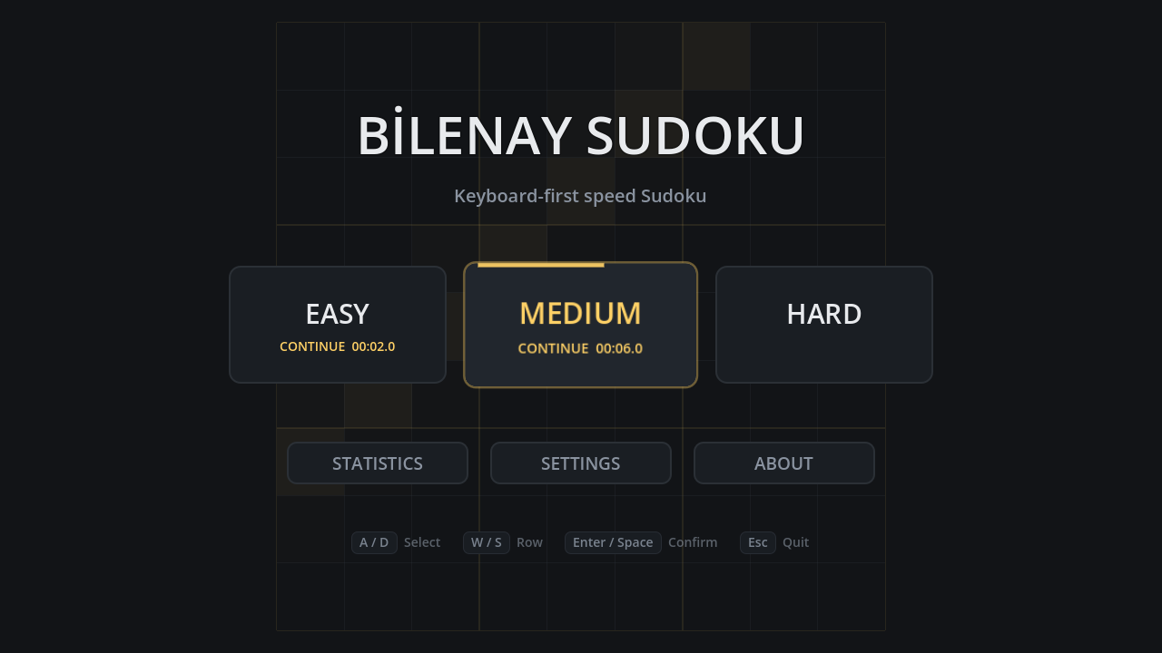 Bilenay Sudoku is out - a keyboard-first speed Sudoku game - Bilenay ...