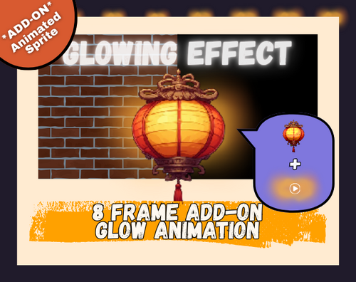 Glow Effects Add‑On Now Included! - Pixel Lanterns Vol. 1 - 25 Warm ...
