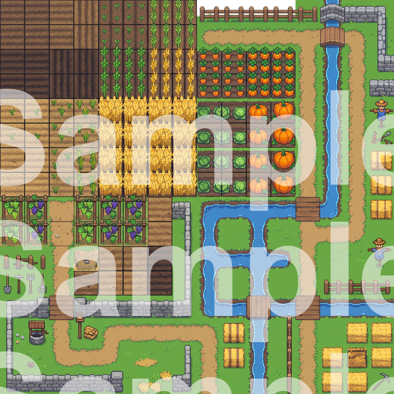 Medieval Village Pixel Art Tileset-DLC by Cute SCKR