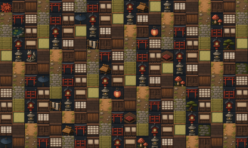 Yokai Village Pixel Tileset Pack by godboyhappy