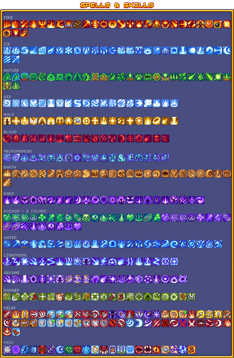 Pixel Art RPG Icons MEGAPACK - 1,600+ Icons 【SoggySocks】 by SoggySocks