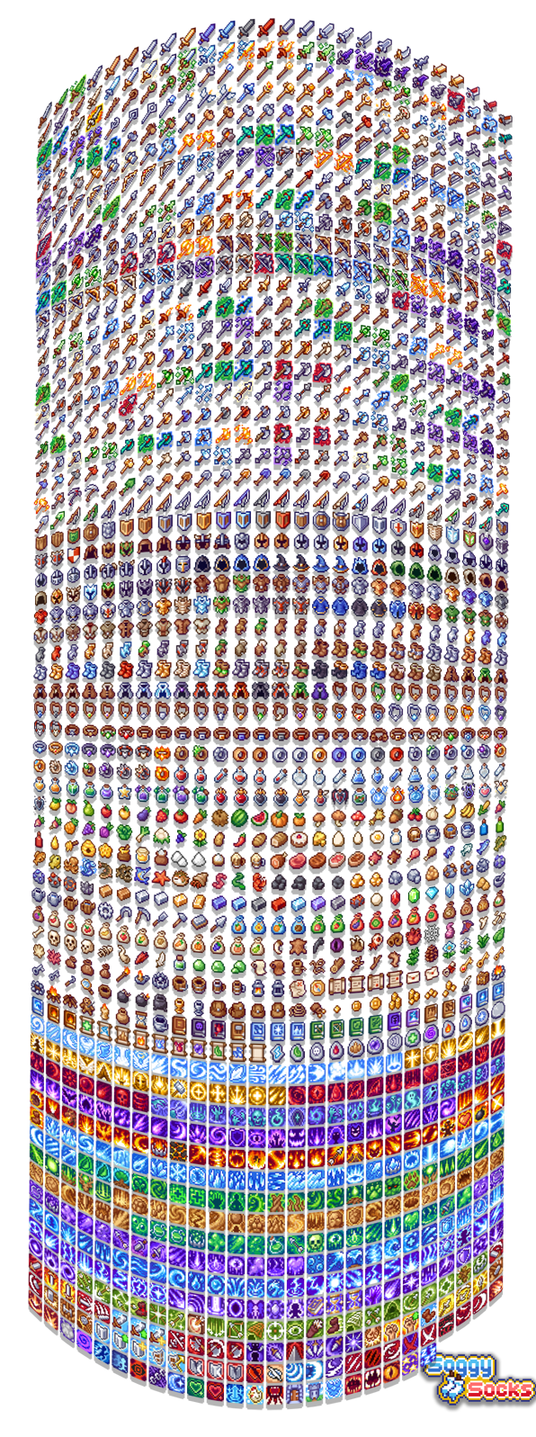 Pixel Art RPG Icons MEGAPACK - 1,600+ Icons 【SoggySocks】 by SoggySocks