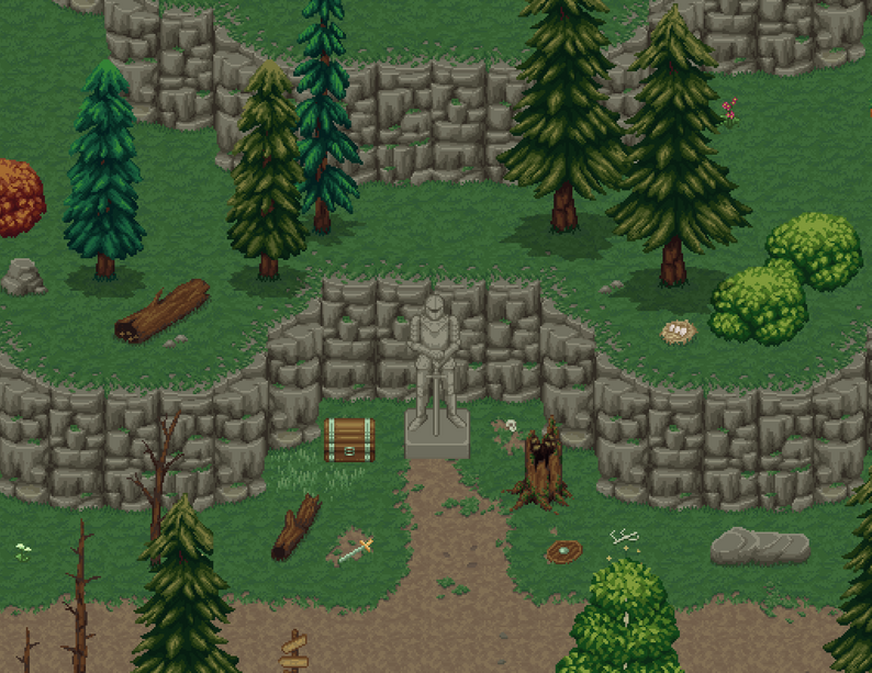 Medieval Fantasy Statues 32x32 by grajo