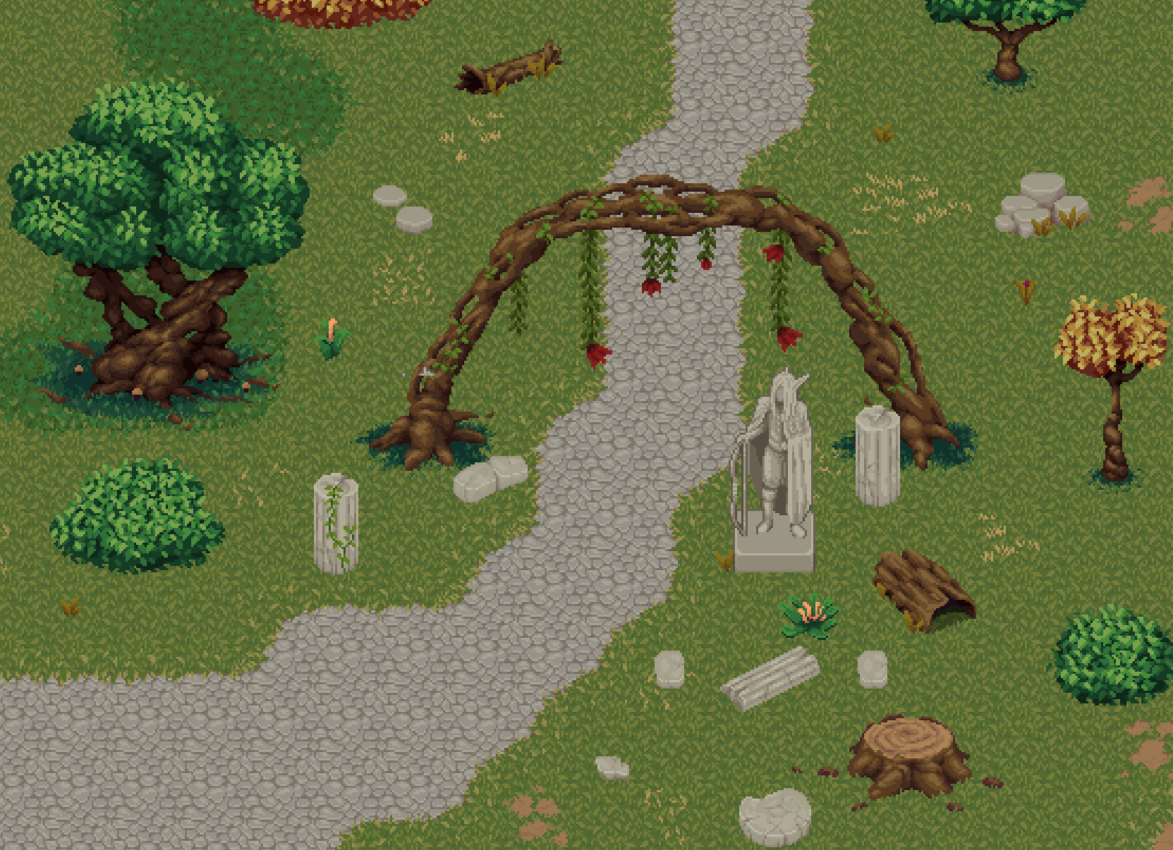 Medieval Fantasy Statues 32x32 by grajo