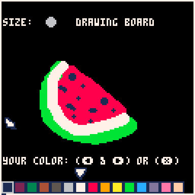 PICO-DRAW(Previously "Drawing Board")*1.1* - PICO-DRAW (Pico 8) by Tucker