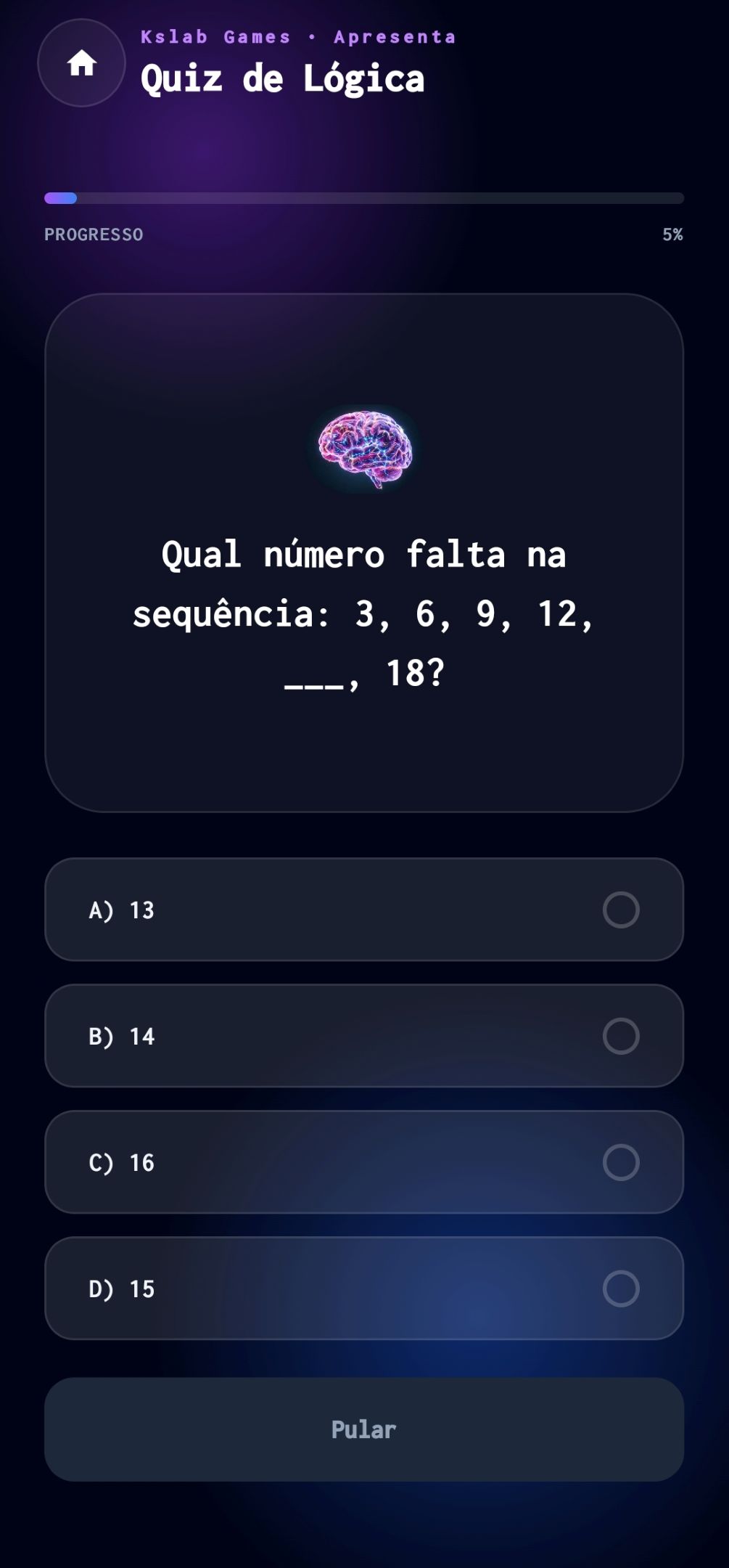 Logic Quiz by kslabgames