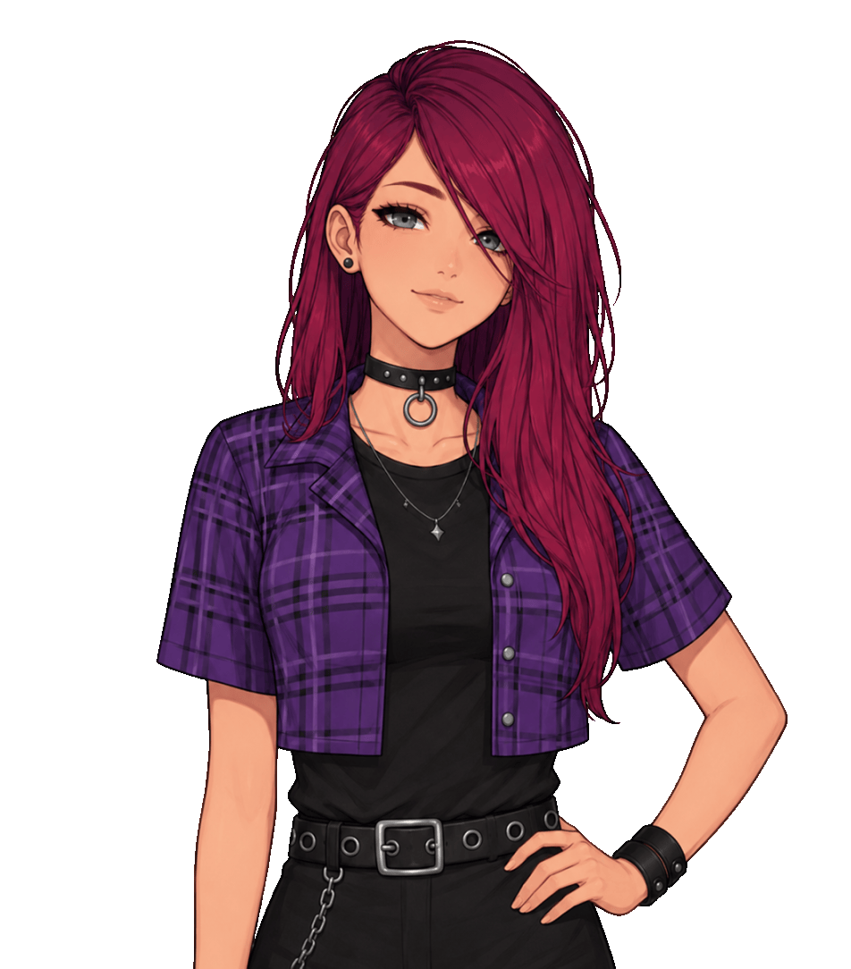 PNG TUBER Goth Girl by NekoPix