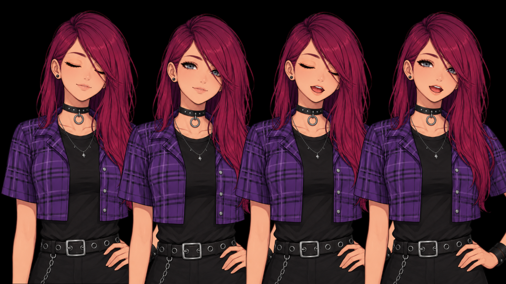 PNG TUBER Goth Girl by NekoPix