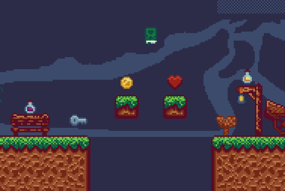 Collectible Update! - FREE - Pixel Art Sidescroller Platforms 16x16 ...