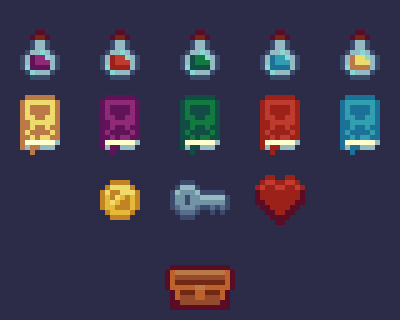 Collectible Update! - FREE - Pixel Art Sidescroller Platforms 16x16 ...
