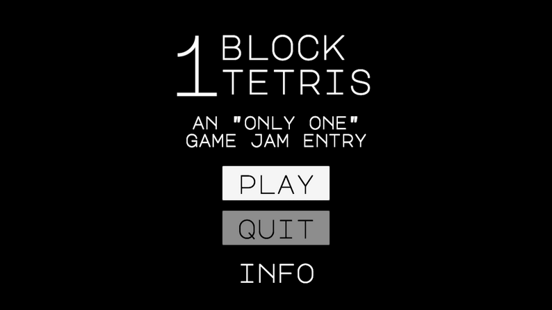 1 Block Tetris by jmthomas6