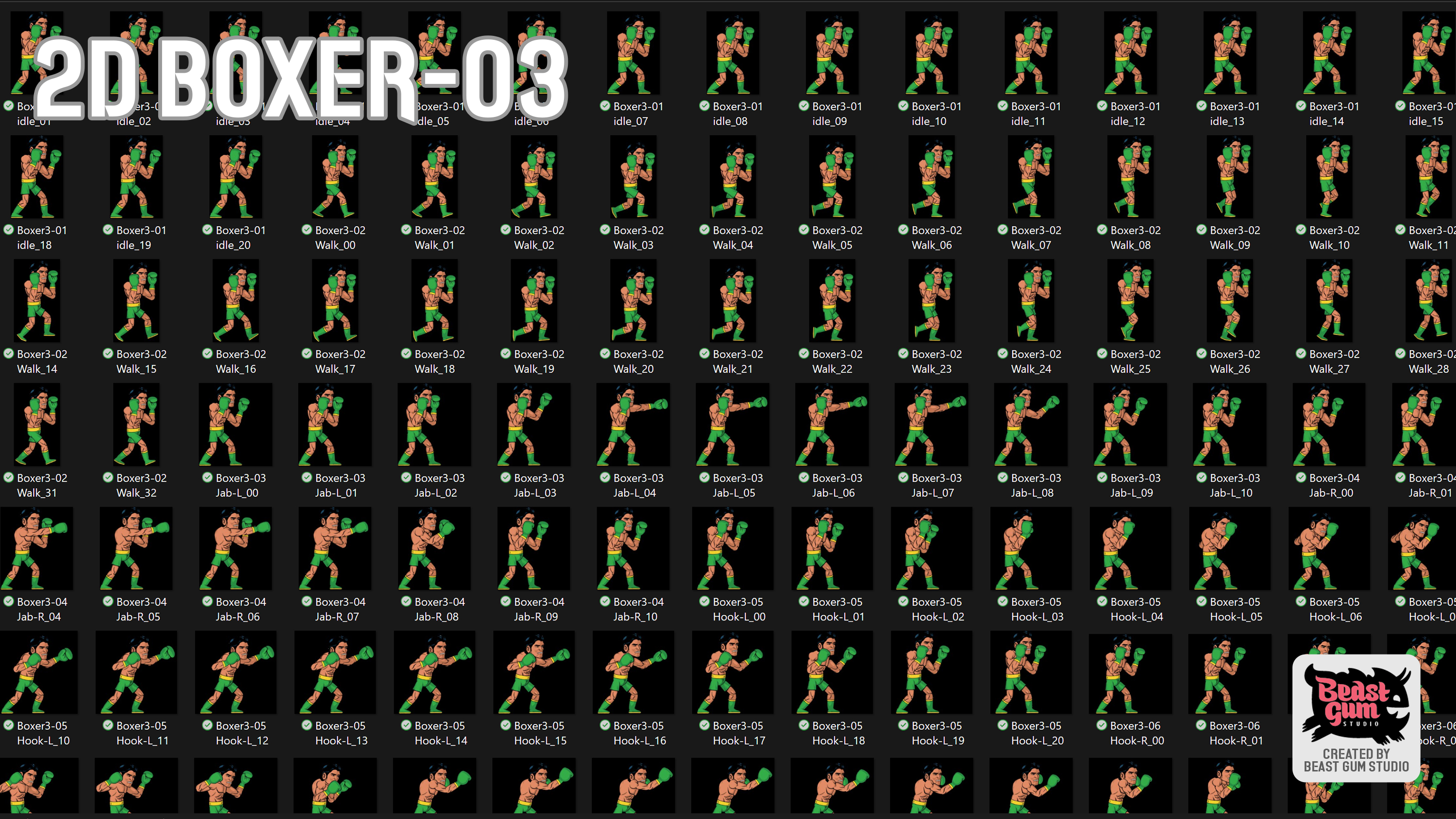 Boxer-03 is now available on itch.io! - 2D Boxer-03 Spine Animated ...