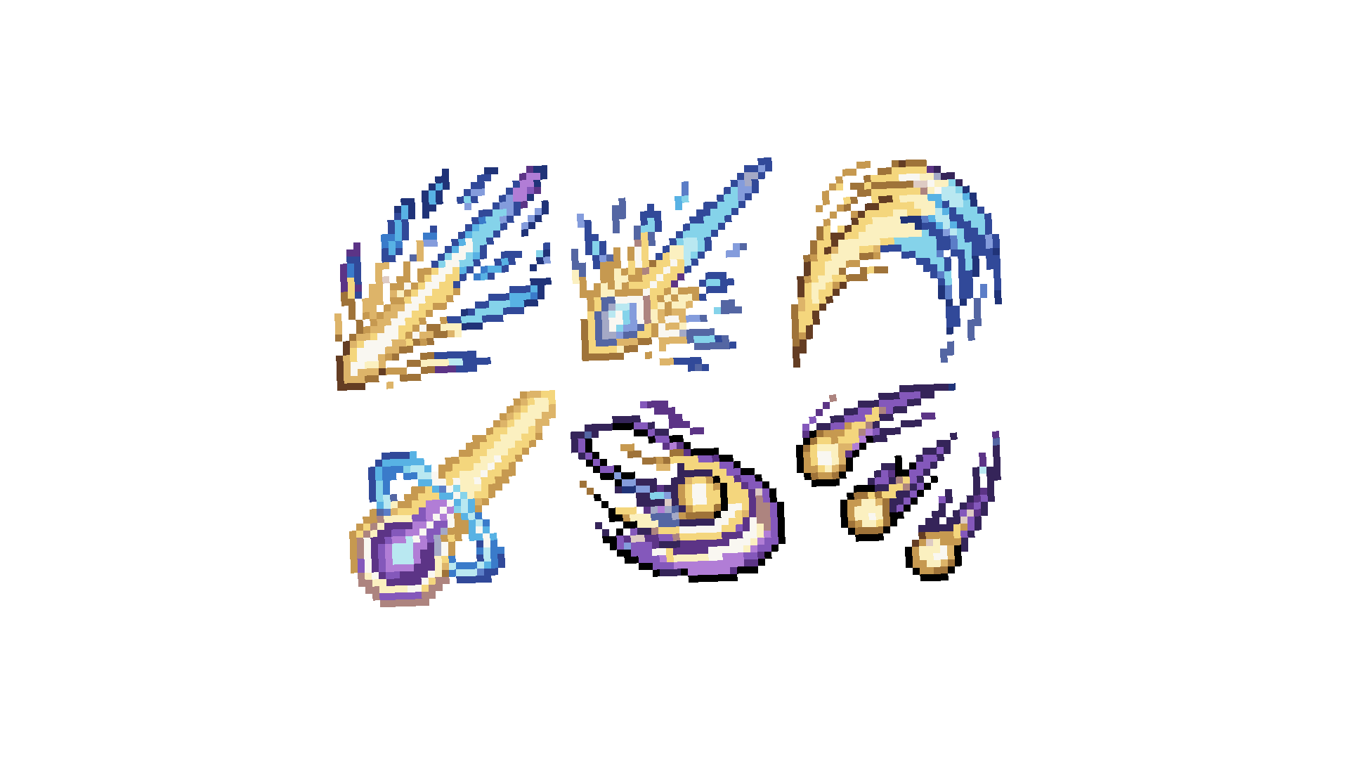 Pixel Art Skill Icons – 24 Arcane Magic Spell Icons by Dunpixel