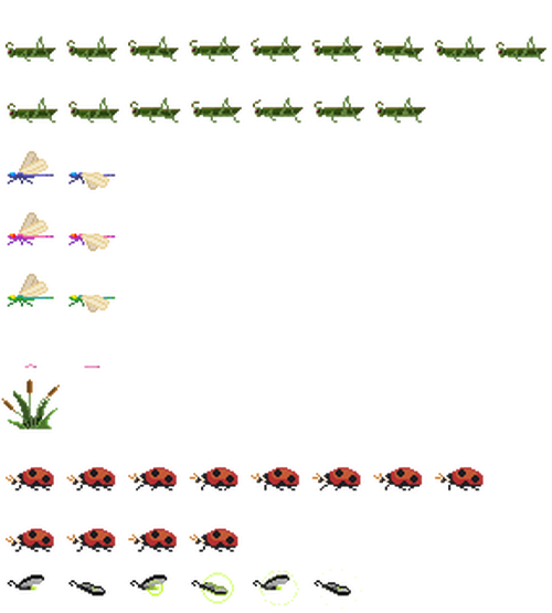New Bugs V5 ! (New variant : Ladybug) - Bugs - Animation Pixel 32x32 ...