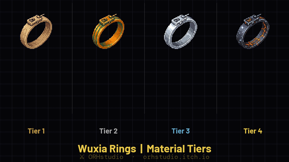 Wuxia Rings Icons — Now Available Free - Wuxia Rings Icons by ORHstudio