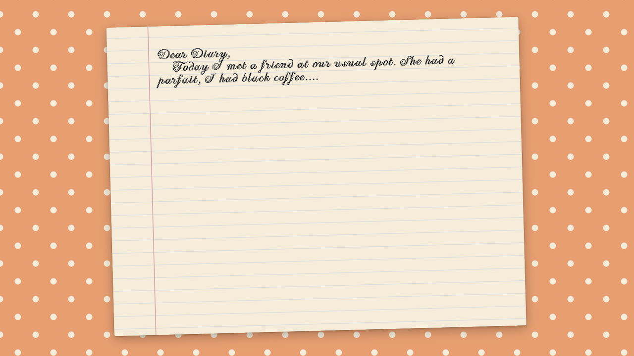 Dear Diary: Our Usual Spot is out now - Dear Diary: Our Usual Spot by ...