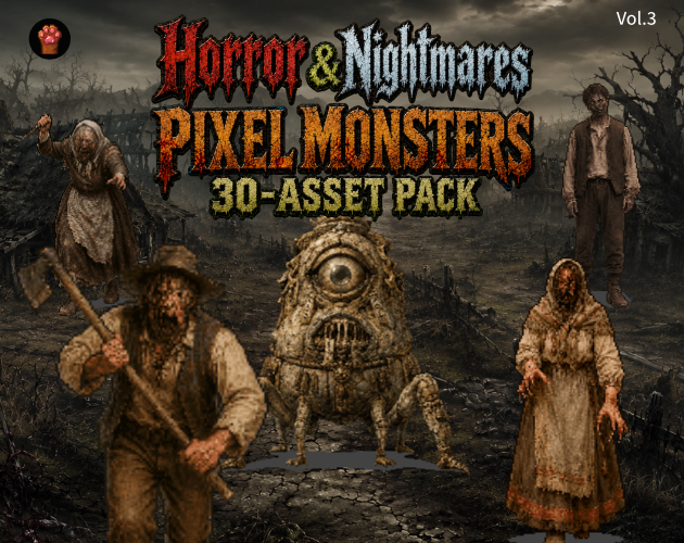 CP37 is here: 30 cursed village horror sprites - CP37 — 30 Pixel Horror ...