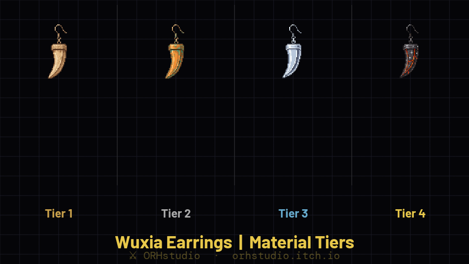 Wuxia Earrings Icons — Now Available Free - Wuxia Earrings Icons by ...