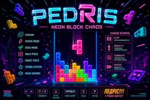 PEDRIS — Neon Block Chaos 🎮 Launch Devlog - PEDRIS 🎮 by Neon Void Studio
