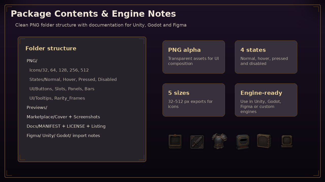 Dark Fantasy RPG Inventory UI Kit is now available - Dark Fantasy RPG ...