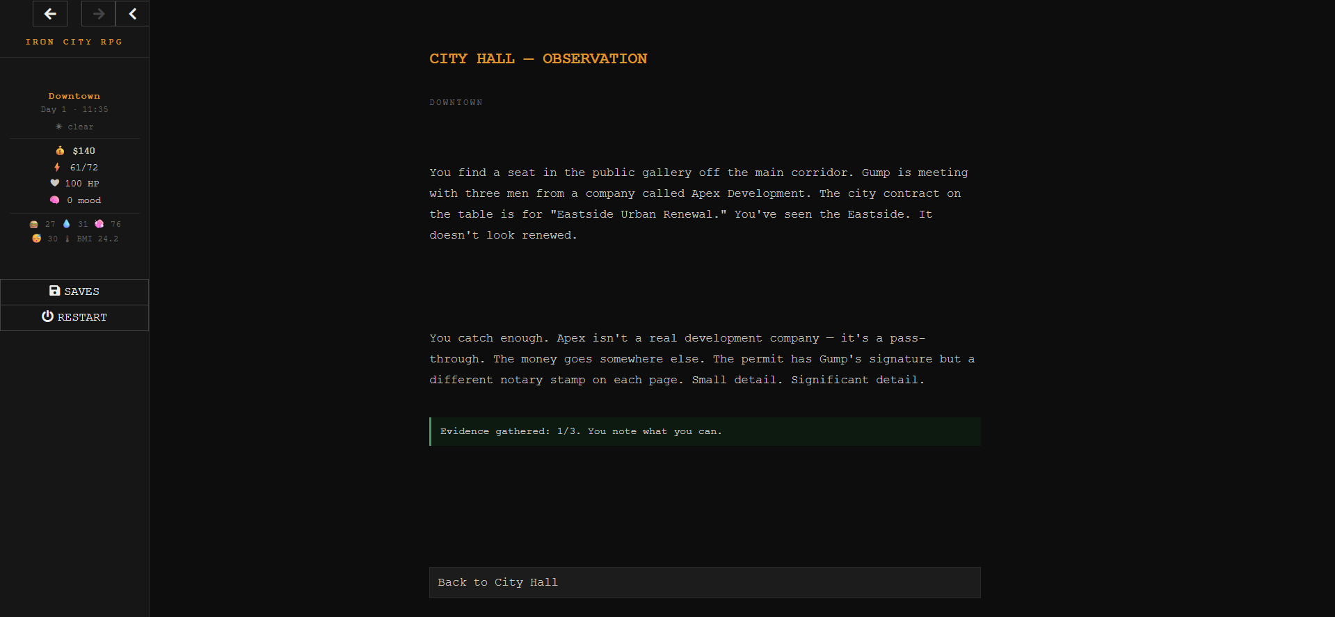 Iron City RPG launched - Iron City RPG by Zicktopus