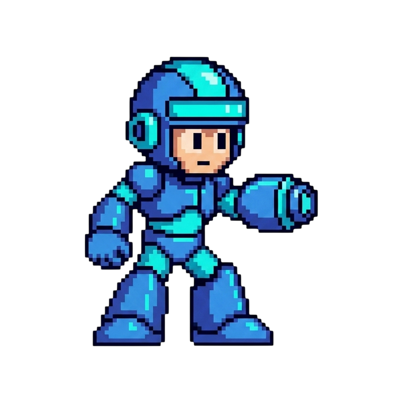 Mega Boy Pixel Hero — Animated Sci-Fi Platformer Character by kwhades