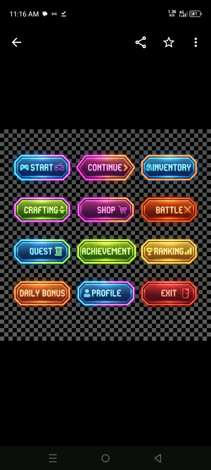 New Launch: Premium Neon Arcade Button UI Pack - Premium Neon Arcade ...