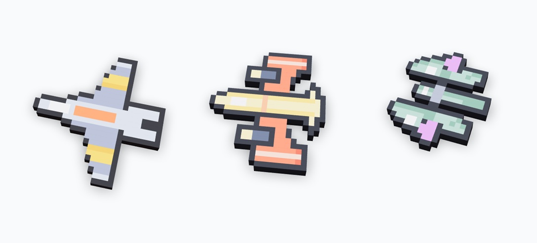 Free Airplane Badge by Voxel Assets