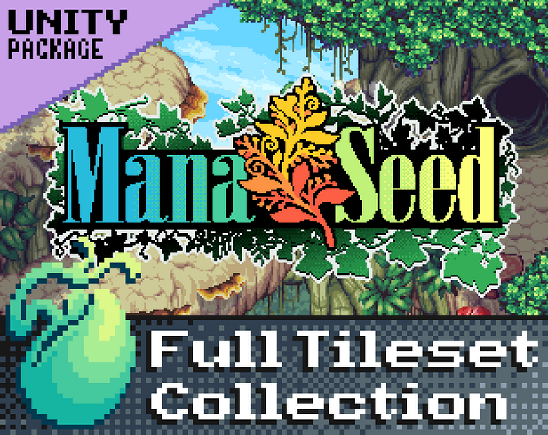Pixel Art Unity Package - Mana Seed Tileset Collection by Seliel the Shaper