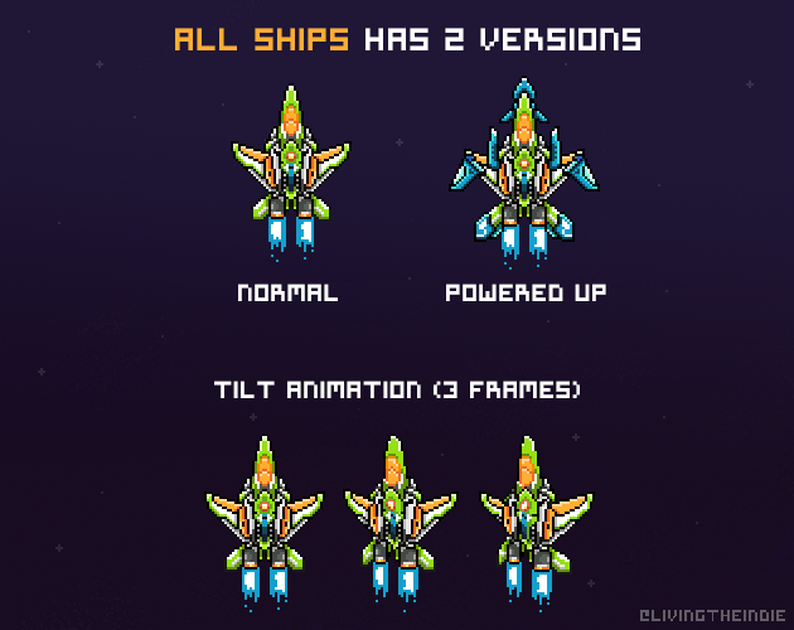 Animated Pixel Ships by DyLESTorm