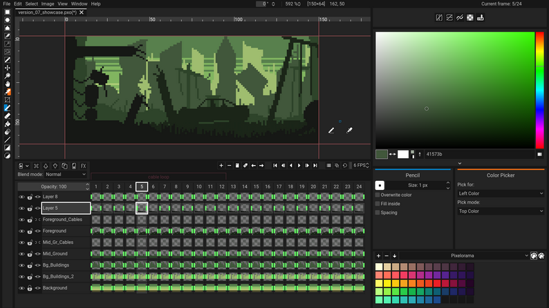 Pixelorama by Orama Interactive, OverloadedOrama