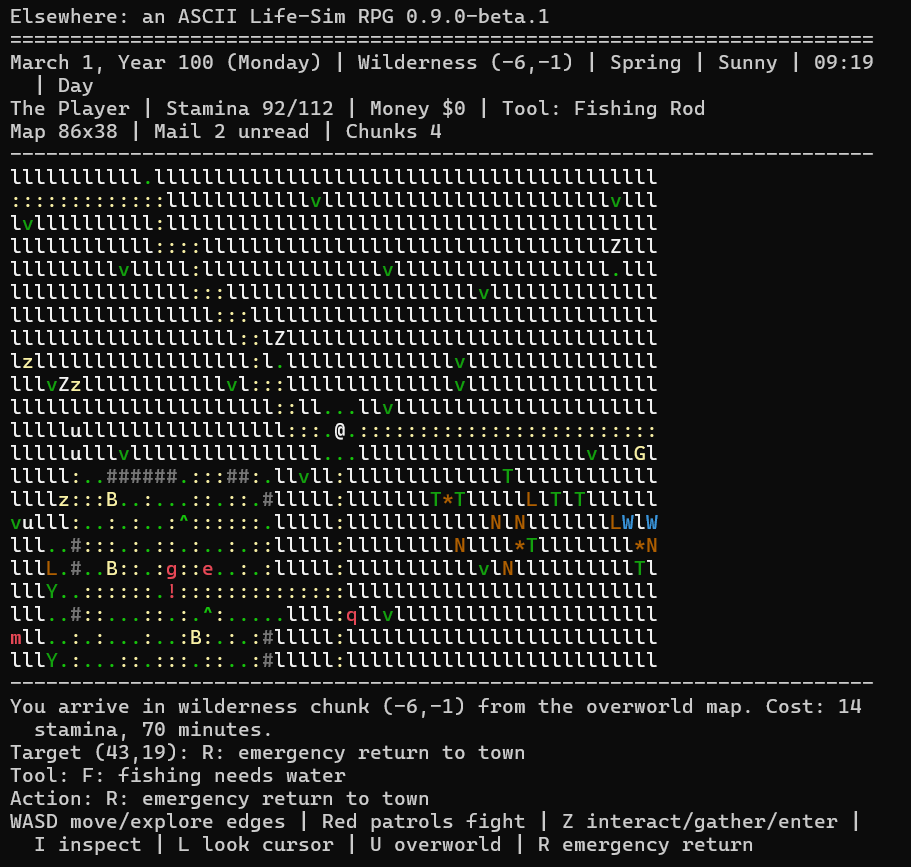 Elsewhere: An ASCII Life-Sim RPG by Heyitsthatoneguy