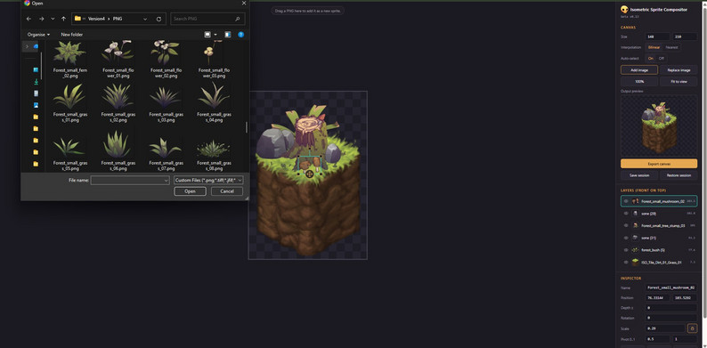 Tool: Isometric Sprite Compositor (Beta) by Golden Skull Art