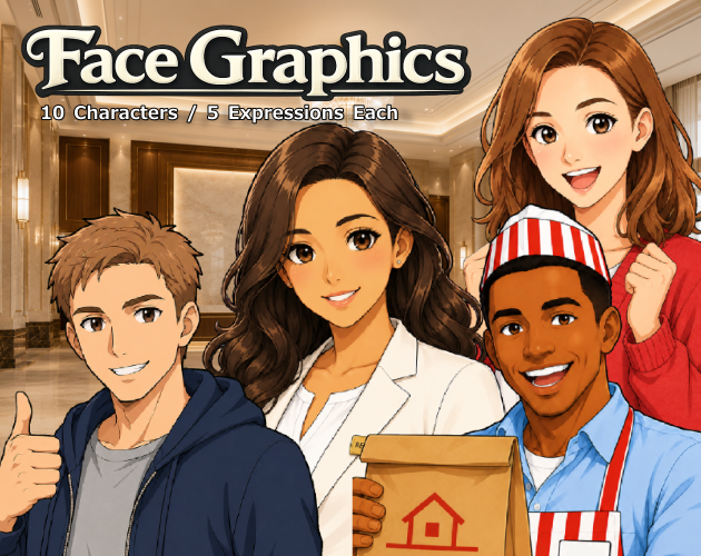 FGEX02 Is Now Available — More Modern NPC Face Graphics - FGEX02 — 50 ...